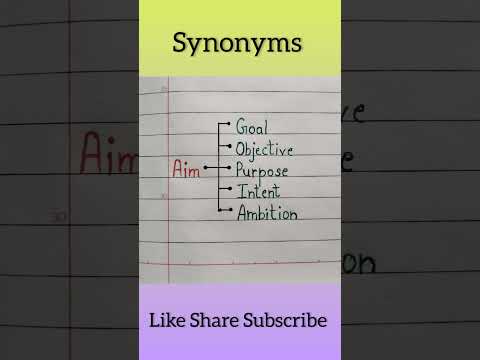 Synonyms of Aim #youtubeshorts #shorts #synonyms
