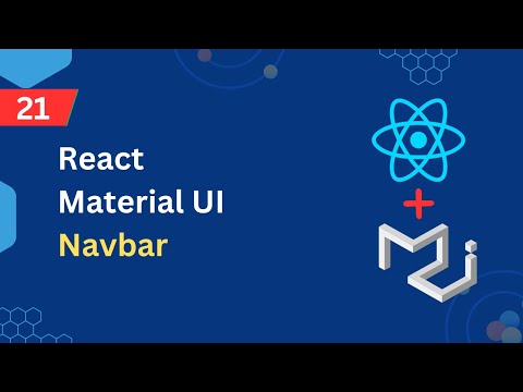 React Material UI Tutorial - 21 - Navbar