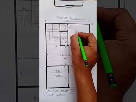 20×30 house plan with|| 2bhk with parking|| 600 sqft house plan