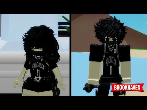 couple emo outfit boy x girl | Black brookhaven outfit