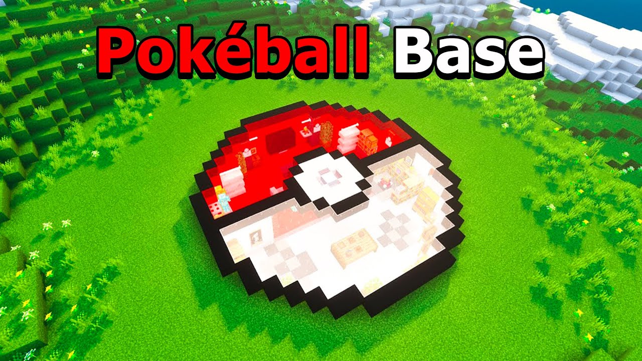 How to Build a Pokéball Base in Minecraft