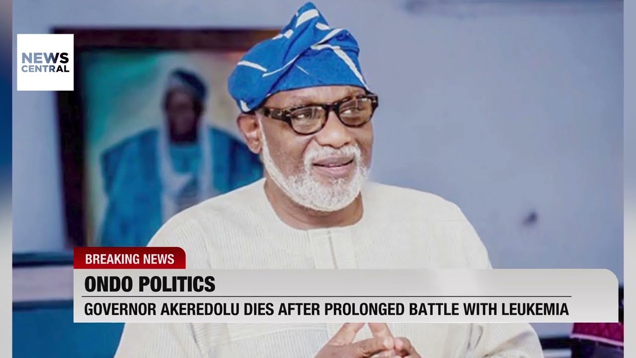 Governor Rotimi Akeredolu is dead at The Age of 67
