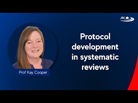 Protocol development for systematic reviews