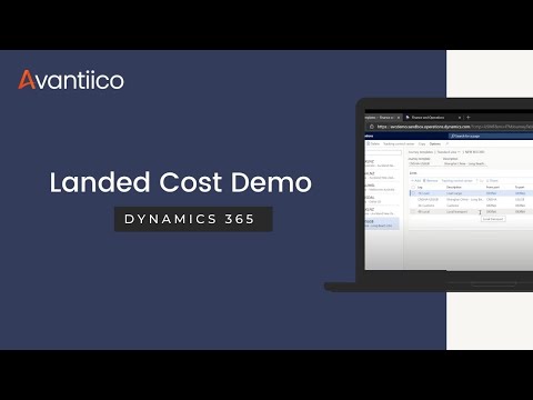 Microsoft Dynamics 365 - Landed Cost Demo