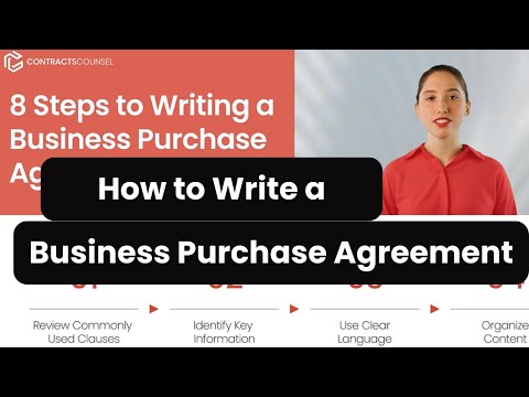 How to Write a Business Purchase Agreement [Lawyer Templates Available]