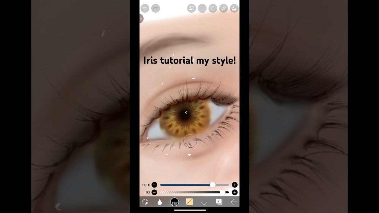 QUICK IRIS TUTORIAL IBIS PAINT #ibispainttutorial #ibispaintx #ibispaintxart