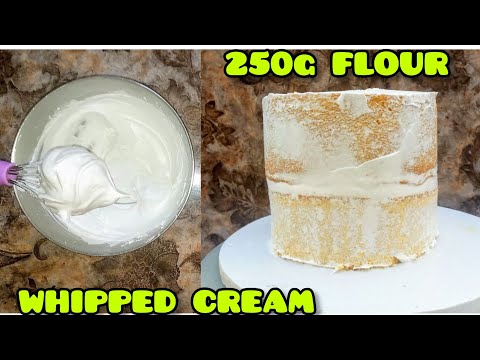 whipped cream recipe for filling and frosting | soft peak whipped cream #mfalh #thvc