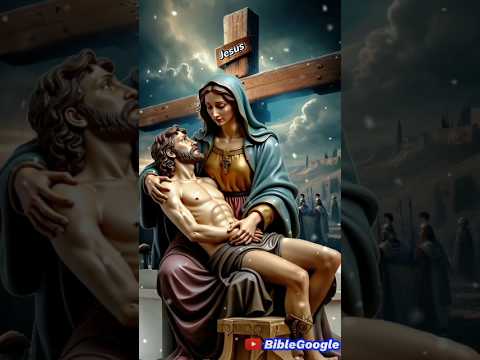 With Tears Streaming Down, Mary Holds Jesus in Her Arms | A Heart-Wrenching Moment of Sorrow