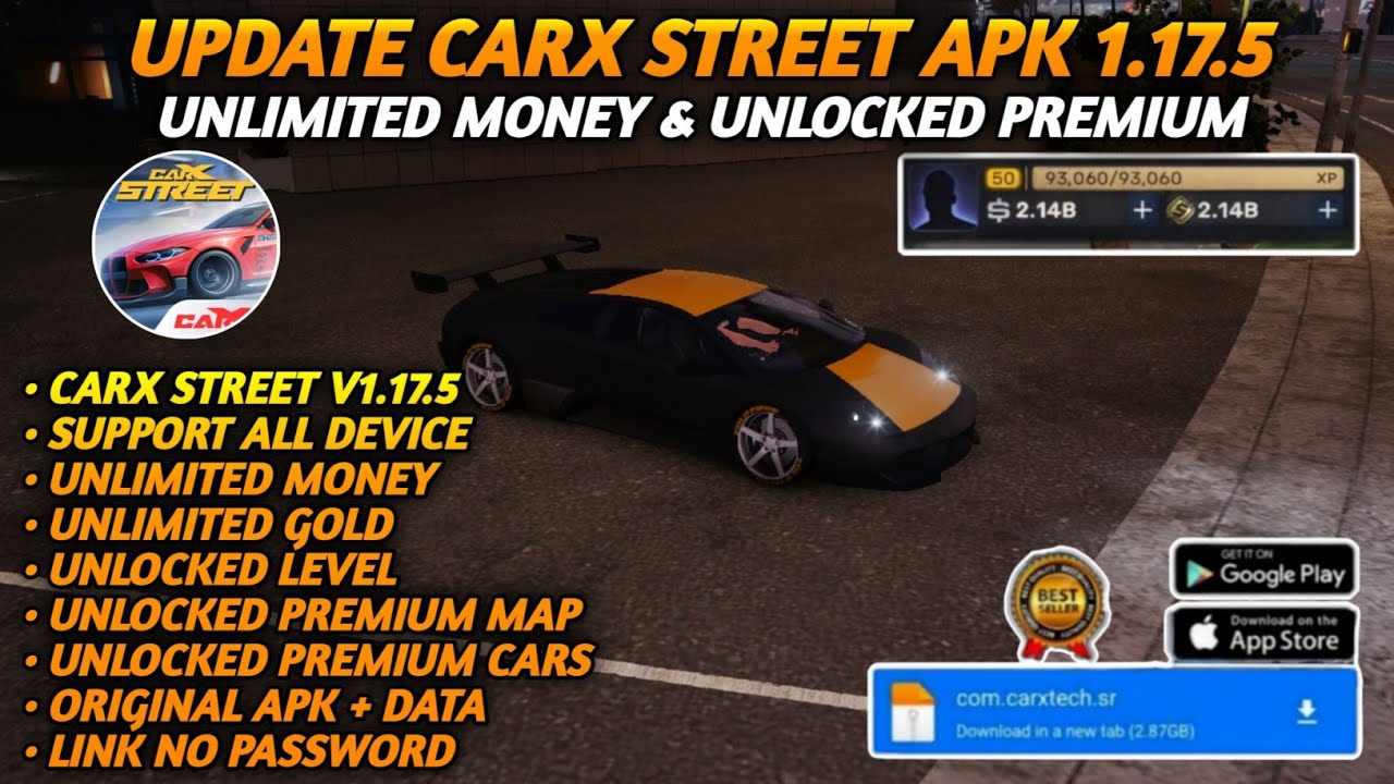 CarX Street Mod APK - CARX STREET v1.17.5 MOD APK DOWNLOAD Unlimited Money | Android & IOS 🔥