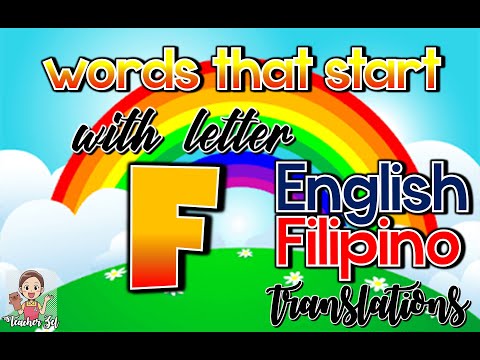 Ff || letter Ff || words that start with letter Ff (ENGLISH-FILIPINO TRANSLATIONS)
