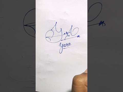 Yara name Signature Style//Best Signature ideas #Viralshorts
