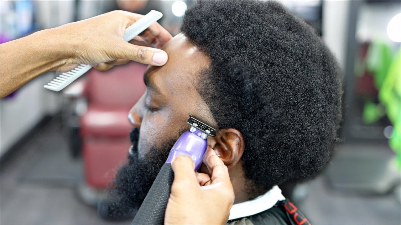 JAMES HARDEN HAIRCUT TUTORIAL: HIGH TAPER | CURL SPONGE | BEARD SHAPE UP