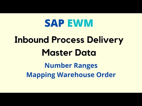 SAP EWM Inbound Process Delivery & Master Data Tutorial | Number Ranges | Mapping Warehouse Order