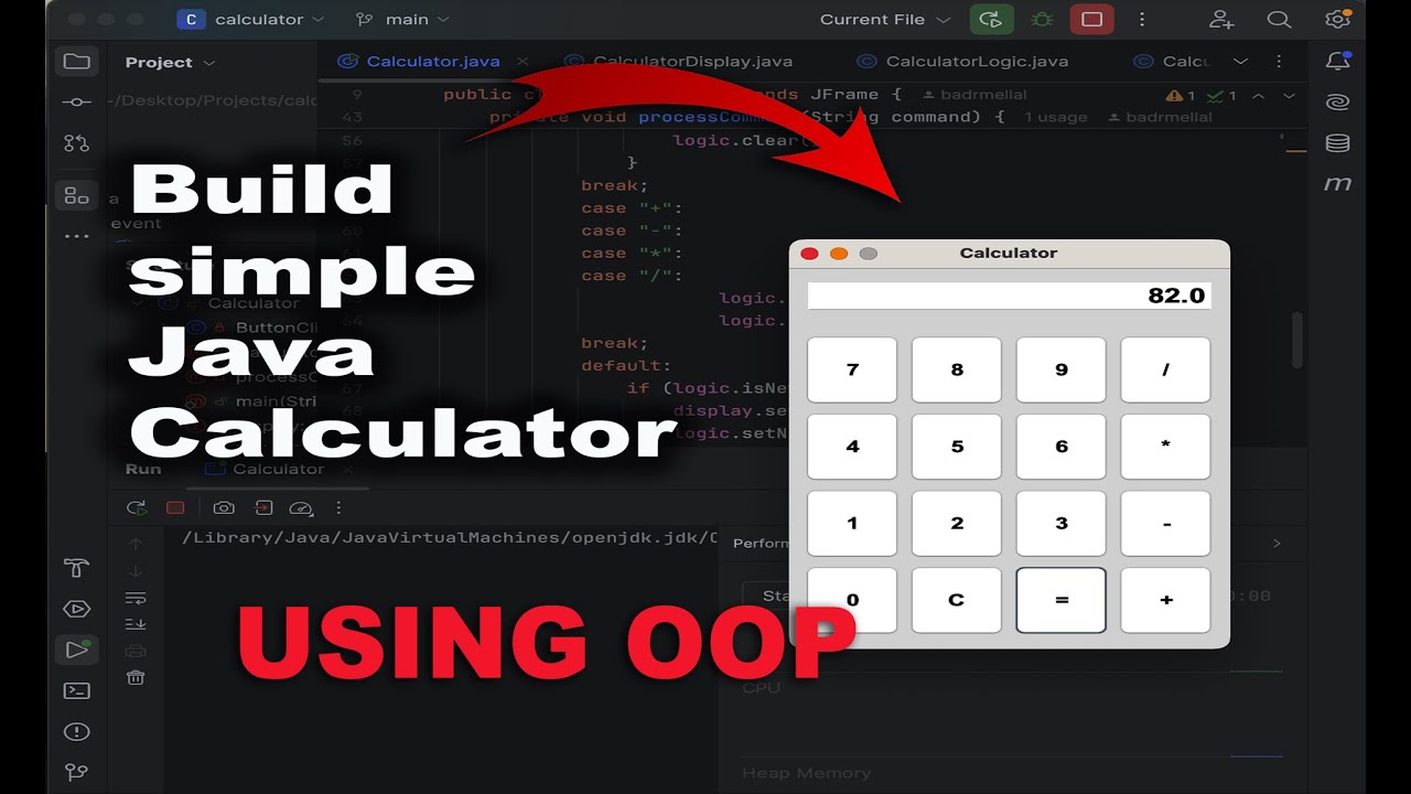 Learn Java OOP By Building a Calculator App 🔥 | Beginner-Friendly Step-by-Step Tutorial