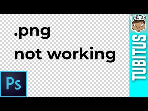 png not working in Photoshop solution, png with black background instead of transparent