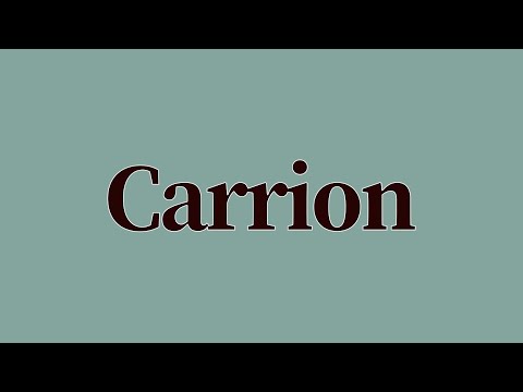Carrion Meaning and Definition