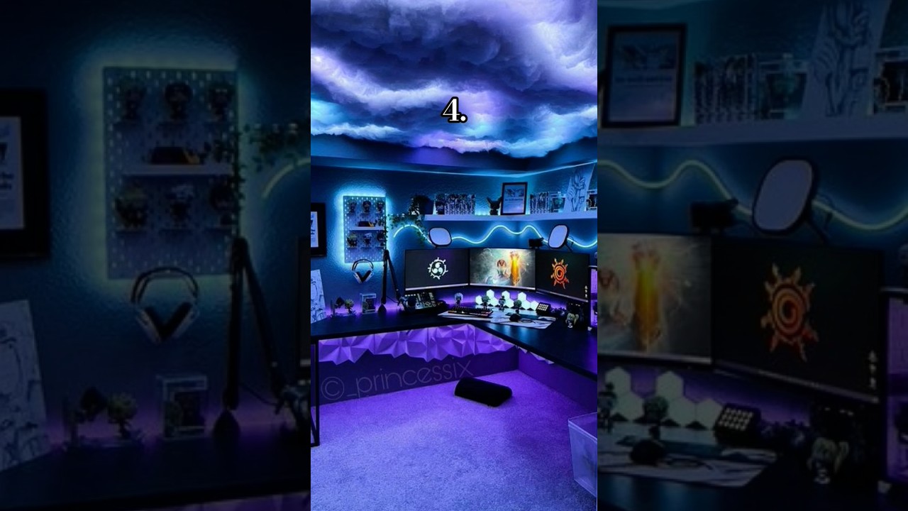 7 Best Gaming Room Setup. Which One You Prefer. #aesthetic #gamingroom#home#modern#classy#expensive