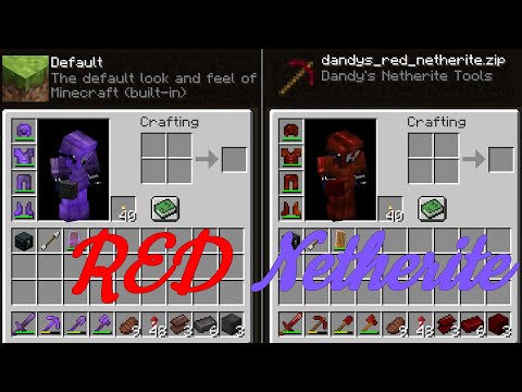 Red Netherite Minecraft Texture Pack Showcase + Download!