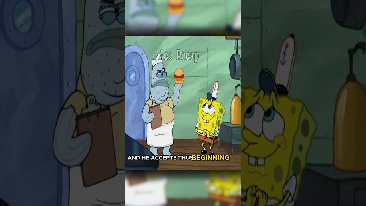 The first chef evaluates SpongeBob's Krabby Patty 😱 | #spongebob #shorts