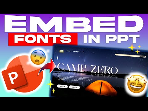 How to EMBED FONTS in PowerPoint