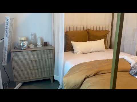 Anmytek 3 Drawer Dresser for Bedroom, Modern Closet Dressers Chest of Drawers, Wood Tall Dresser