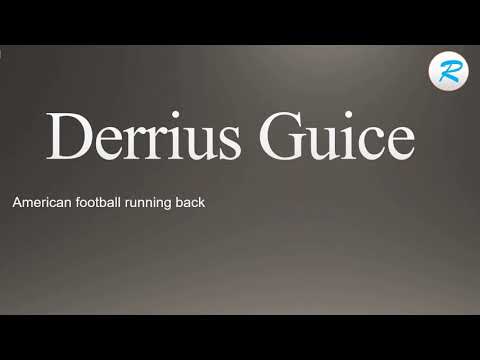How to pronounce Derrius Guice