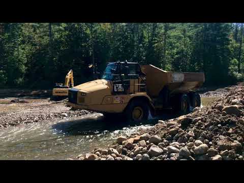 Ausable River restoration work in Jay, NY