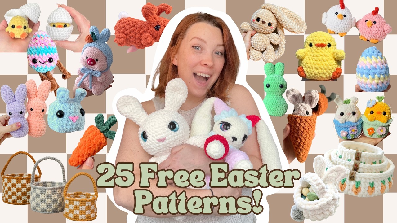 ✨I found 25 FREE Easter patterns so you don't have to!! ✨