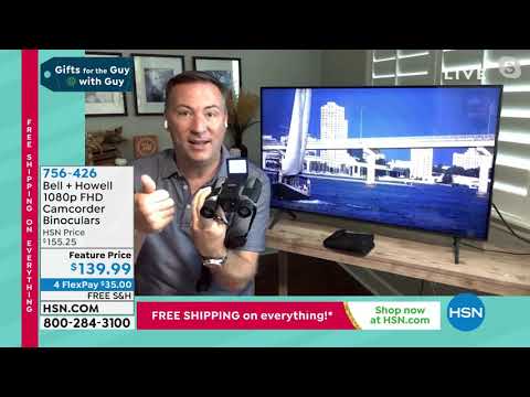 Bell + Howell 1080p FHD Camcorder Binoculars w/Memory Ca...
