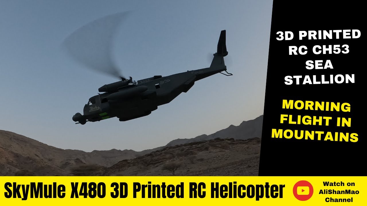 Sky Mule X480 – CH53 Sea Stallion Inspired Fuselage for FlyWing FW450 ...