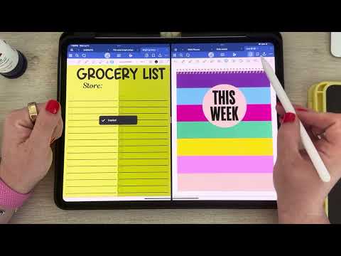 NEW weekly planning set up
