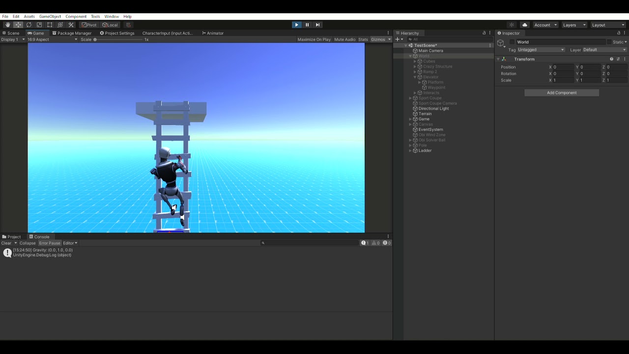 Climbing Ability test with Opsive Third Person Controller #2