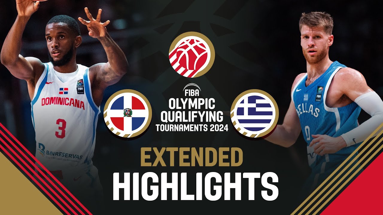 República Dominicana vs Grecia - Fase de Grupos - Torneo de Clasificación Olímpica FIBA 2024 El ...