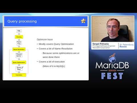 Optimizer Trace walkthrough - Sergei Petrunia - MariaDB Server Fest 2020