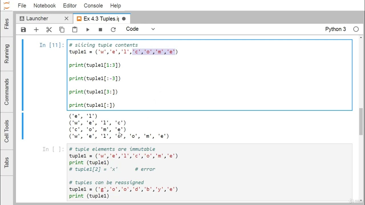 007 Tutorial 7  Python Tuples