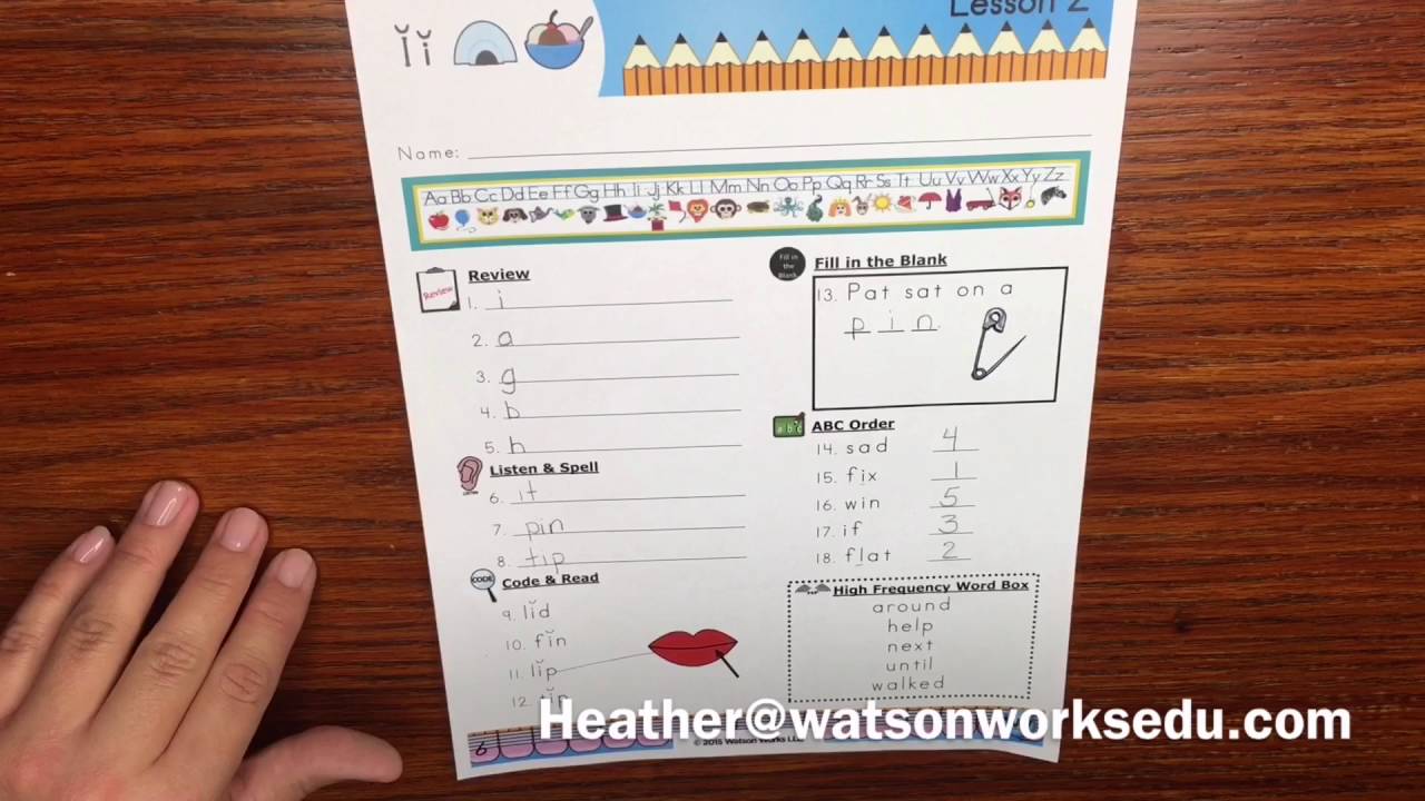 2nd Grade Daily Phonics Lesson Overview