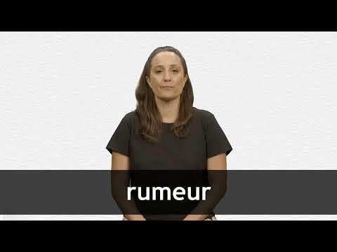 English Translation of “RUMEUR” | Collins French-English Dictionary