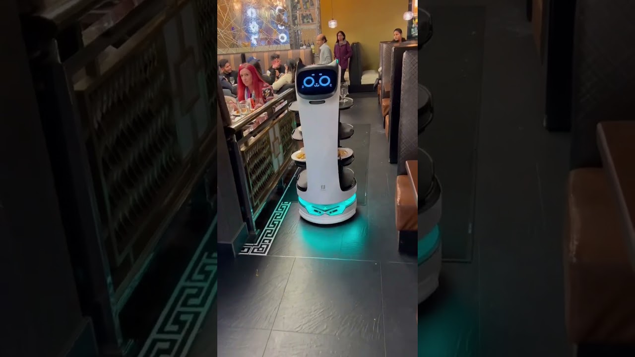 #Bellabot #Robot #waiter in a restaurant in #Mississauga #Canada