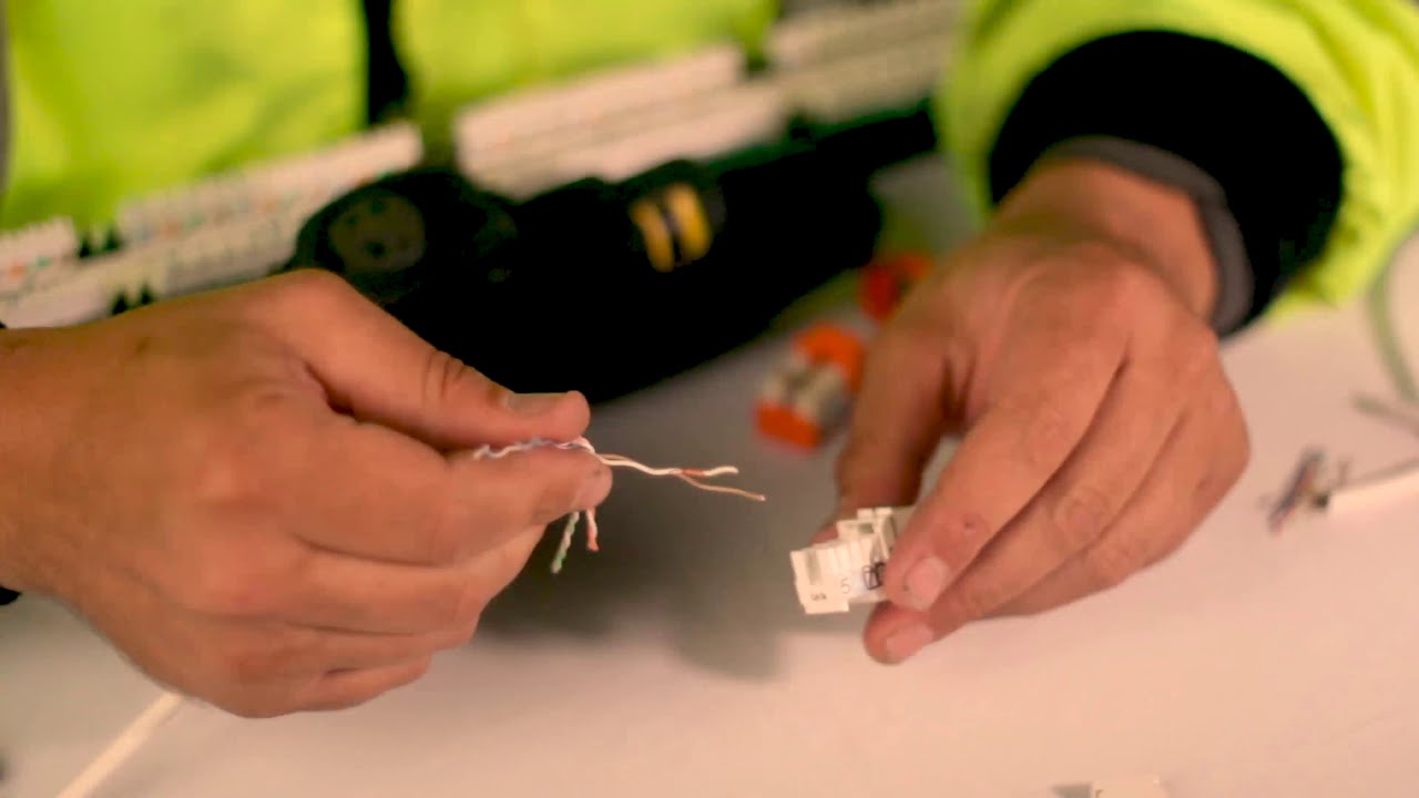 How to Terminate Copper Wire and Keystone Jack