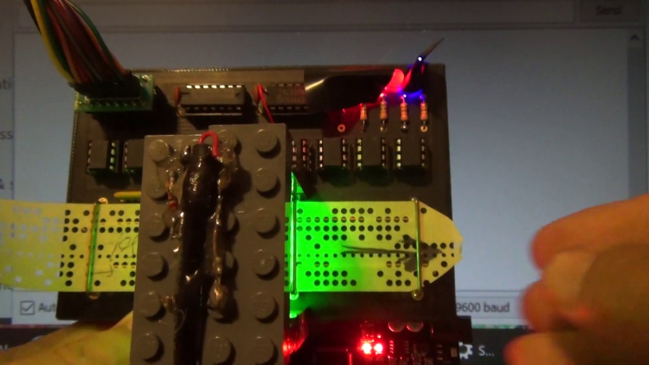Reading Teletype 33-ASR paper tape using OP-80A via Arduino