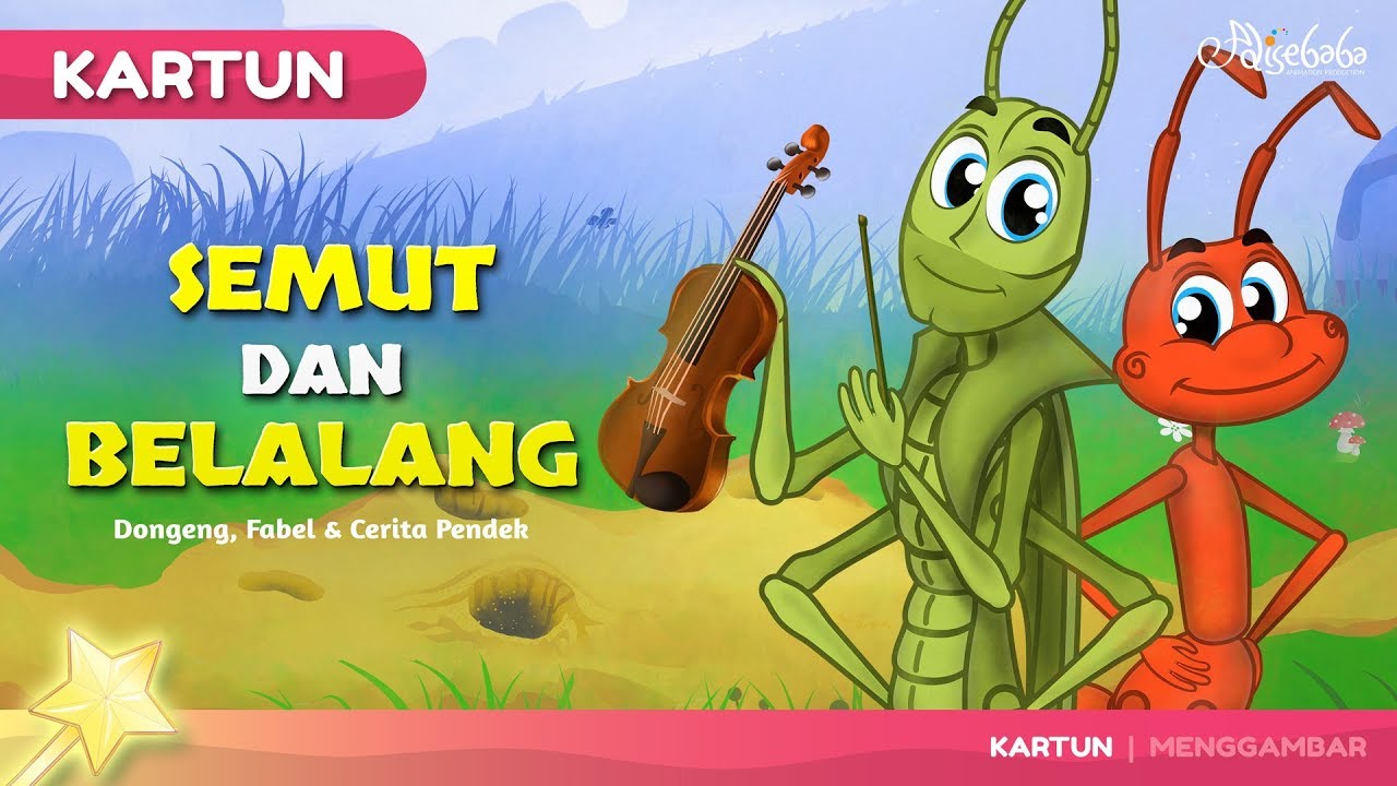 Semut dan Belalang | Kartun Anak Anak | Dongeng Bahasa Indonesia - Cerita Anak Anak