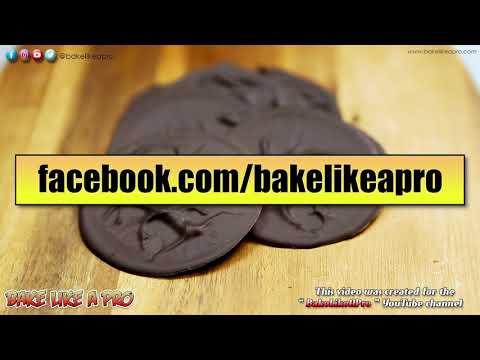 Super Easy Textured Chocolate Discs Recipe Tutorial | Frosty's Kitchen