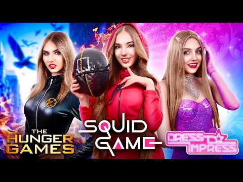 Juego del Calamar, Vístete para Impresionar y Juegos del Hambre Sobreviviendo Juegos en la Vida Real