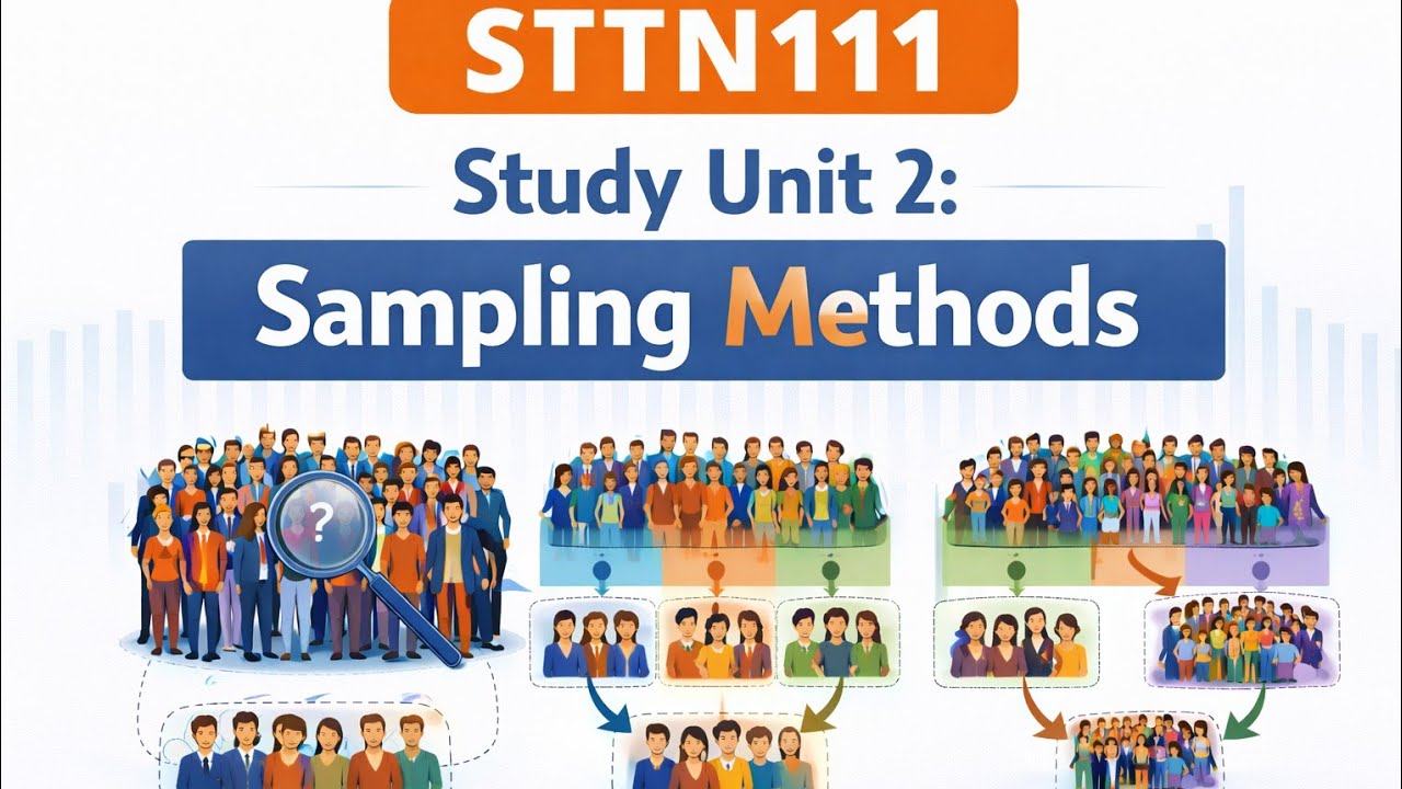 STTN111|STUDY UNIT 2: SAMPLING METHODS