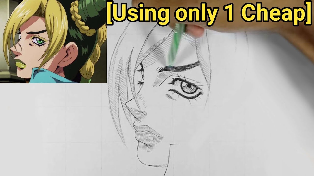 How to draw Jolyne Cujoh - anime Jojo Bizzares Adventure STONE OCEN
