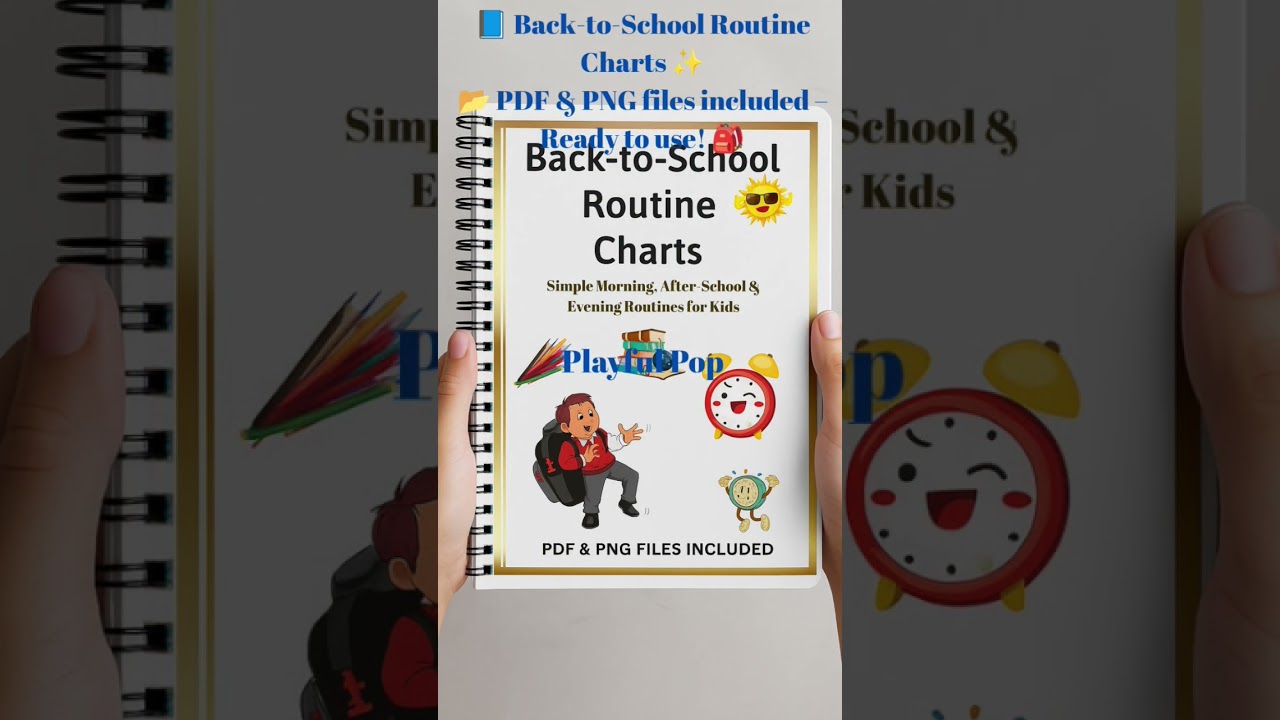 Back-to-School Routine Charts 🎒 Morning & Evening Routines for Kids