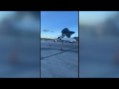 Smoke billows above Santo Domingo airport after jet crash kills 9 | AFP