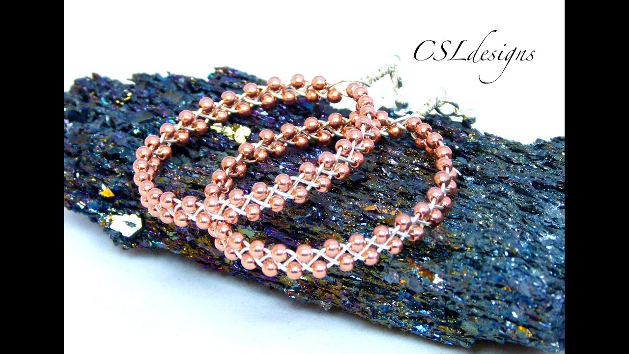 Braided wirework hoop earrings