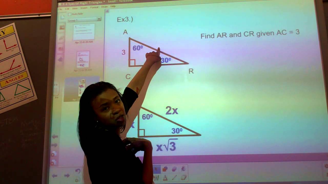 Chapter 9-4 GEOMETRY Special Right Triangles