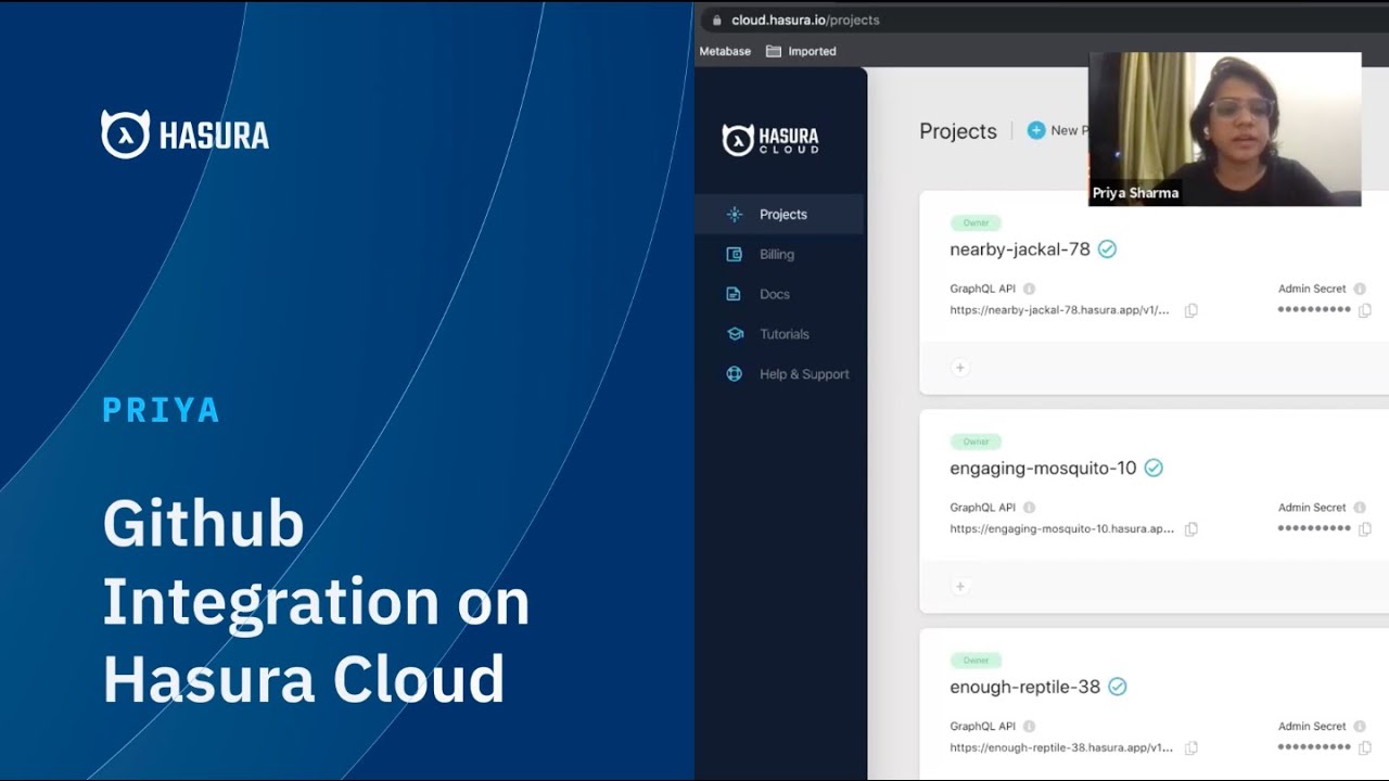 Github Integration on Hasura Cloud - Priya